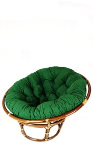 Ratanový PAPASAN - tmavý med - průměr 110 cm