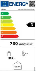 Chladicí skříň pro farmacii Tefcold MSU 300 290 l, v. 164 cm, alarm teploty