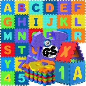 Puzzle podložka 86dílný vícebarevná