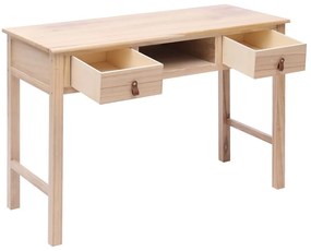 vidaXL Psací stůl přírodní 110 x 45 x 76 cm dřevo