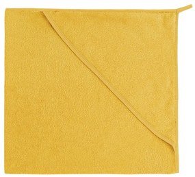 Brotex Dětská froté osuška s kapuckou 80x80cm 330g žlutá