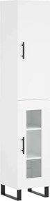 vidaXL Skříň highboard 34,5 x 34 x 180 cm kompozitní dřevo [3199065] Barva: Bílá