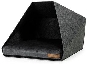 Rexproduct Skládací pelíšek PETPOCKET s měkkou matrací TMAVĚ ŠEDÝ Zvolte barvu: Tmavě šedá