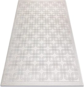 Koberec AURA J2556A krémový / světle šedý