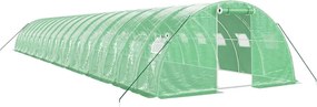 Skleník s ocelovým rámem zelený 72 m² 18 x 4 x 2 m 3188068