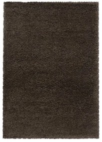 Kusový koberec Fluffy shaggy 3500 brown Varianta: 60x110 cm