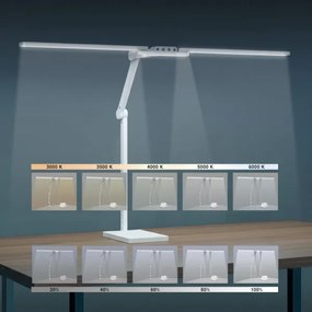 Brilagi-LED Stmívatelná dotyková stolní lampa VARIO LED/24W/230V 3000-6500K bílá