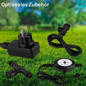 BRI 3922034 CONNECT TO SHINE startovací sada Teak 3ks LED zapuštěných svítidel do země, IP65 - BRILONER