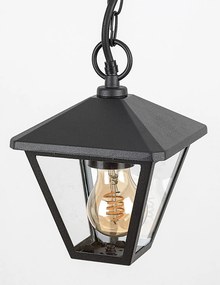 Rabalux Venkovní závěsné svítidlo PARAVENTO max. 1x40W | E27 | IP44 - černá