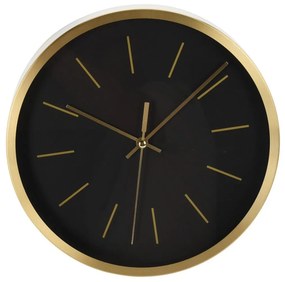 Nástěnné hodiny GOLACK 25 cm černé/zlaté