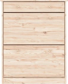 vidaXL Botník ALTA 77 x 35 x 96 cm masivní borové dřevo [353924] Barva: Přírodní