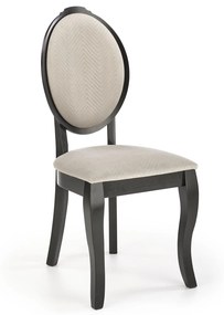 Jídelní židle VELO černá/béžová