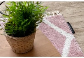 Dywany Luszczow Kusový koberec TROIK A0010, růžová bílá Rozměr koberce: 240 x 330 cm
