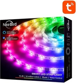 NiteBird SL3 / Chytrý LED pásek / RGB / Wi-Fi / 2x5 m / Tuya