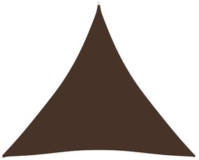 Stínící plachta oxfordská látka trojúhelníková 4x4x4 m hnědá - Default Title
