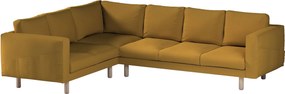 Potah na pohovku IKEA Norsborg rohová 5-místná barva žlutá látka pletený vzor
