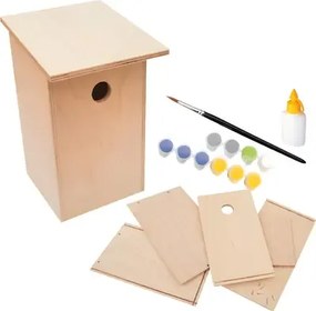PLAYBOX Kreativní sada Ptačí budka / dřevěná stavebnice / překližka /