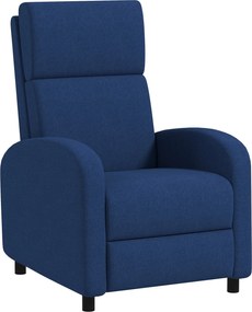HOMCOM Relaxační křeslo s manuálně nastavitelným opěradlem až do 160°, integrovaným podnožkem pro obývací pokoj, ložnici, kancelář a domácí kino, nosn