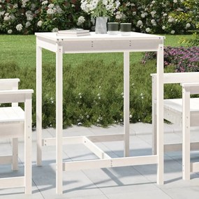 vidaXL Zahradní stůl 82,5 x 82,5 x 110 cm masivní dřevo douglasky [824085] Barva: Bílá borovice