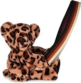 DOUDOU Plyšová taška přes rameno Leopard / 30 cm / od 2 let
