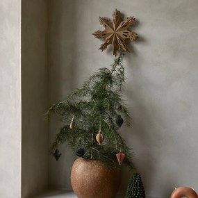 Závěsné vánoční ozdoby v sadě 4 ks Broste CHRISTMAS MIX - přírodní
