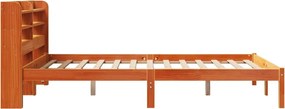 Rám postele s čelem voskově hnědý 150 x 200 cm masivní borovice 3306560