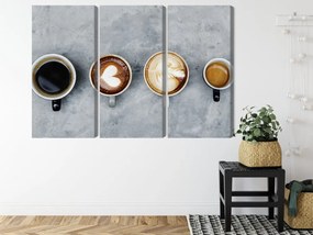 Vícedílný obraz Šálky S Kávou Nedostatek Nedostatek Plátno Canvas 180x120