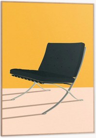 Zarámovaný digitální tisk Barcelona Chair