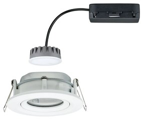 Paulmann 93681 LED Nova Plus Coin, bílá zápustná bodovka 1x6.8W 2700K stmívatelná, průměr 9,3 cm, IP65