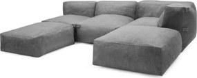 Modulární taburet Vacuum 85 cm šedý