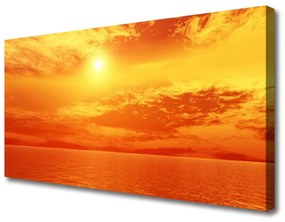 Obraz na plátně Slunce Moře Krajina 120x60 cm