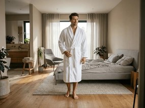 Froté župan Deluxe bílý Velikost: XXXL