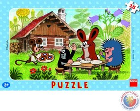 DINO Puzzle KRTEK (Krteček) na návštěvě deskové 15 dílků dn301160