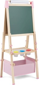 Costway Výškově nastavitelné kreslící prkno pro děti, oboustranný stojan