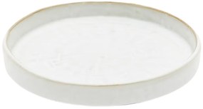 OnaDnes -20% Bílý keramický dezertní talíř Kave Home Serni 18,5 cm