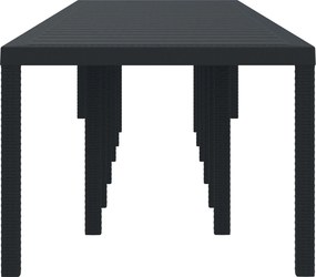 Zahradní stůl Antracit 400 x 100 x 73 cm polyratan 3378528
