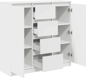Příborník se zásuvkami bílý 100,5x35x98,5 cm kompozitní dřevo 3328453