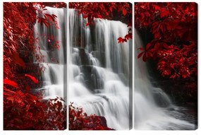 Vícedílný obraz Vodopád Man Daeng Nedostatek Nedostatek Přírodní plátno 180x120