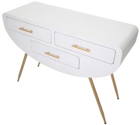 Designová konzole Raghnall 110 cm bílá