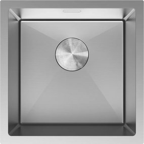 Mexen Trixo, 1-komorový nerezový dřez 440 x 440 mm, broušená ocel, 6413441000-01