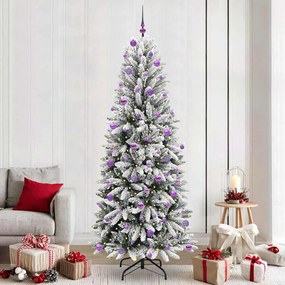 Umělý vánoční stromeček Bílá 240 cm PVC, plast, ocel a PE 3396075