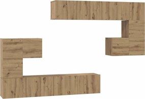 TV jednotky 4 ks Artisanový dub Kompozitní dřevo 3393494