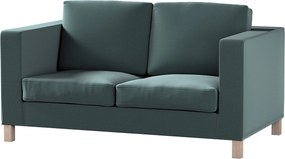 Potah na pohovku IKEA  Karlanda 2-místná, krátký barva zelená látka sametová