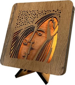 "Romance" lampa 19x19 cm provedení povrchu: dub světlý