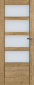 Interiérové dveře vasco doors BRAGA model 5 Průchozí rozměr: 70 x 197 cm, Orientace dveří: Levé dveře, Dekor: Dub riviera