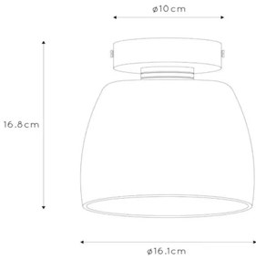 Lucide 30164/01/02 - Koupelnové stropní svítidlo TYLER 1xG9/33W/230V IP44 zlatá