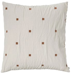 Broste Bavlněný povlak na polštář Tove Meerkat Camel 60×60 cm, krémová barva, textil
