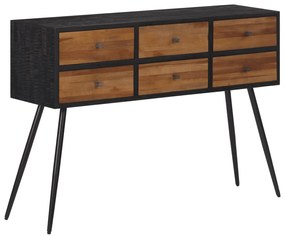 vidaXL Konzolový stůl se zásuvkami 116 x 30 x 76 cm recyklovaný teak