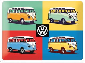 Postershop Plechová cedule: VW Bulli Pop Art (2) - 30x40 cm