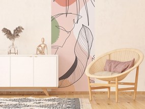 Vliesová fototapeta na zed' Jemné Tvary a Listy | 90 x 270 cm | DFTNVL3731